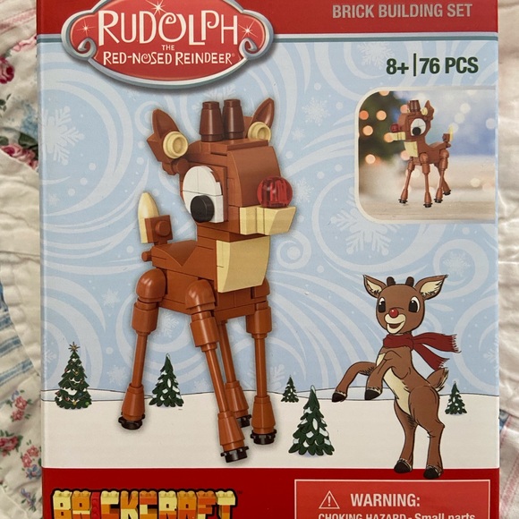 Brickcraft | Toys | Brickcraft Rudolph The Red Nose Reindeer Building ...